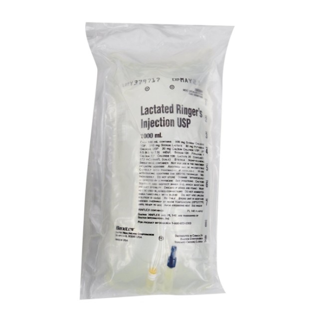 Non Returnable - Lactated Ringers 1000Ml Iv Injection Solution Viaflex Sterile Container (Non ...